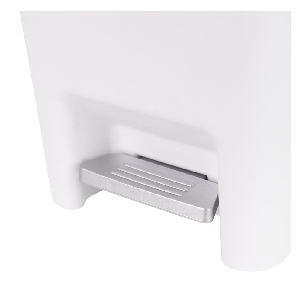 ถังขยะเหยียบเหลี่ยม ACCO COCO 10 ลิตร สีขาว/เทา