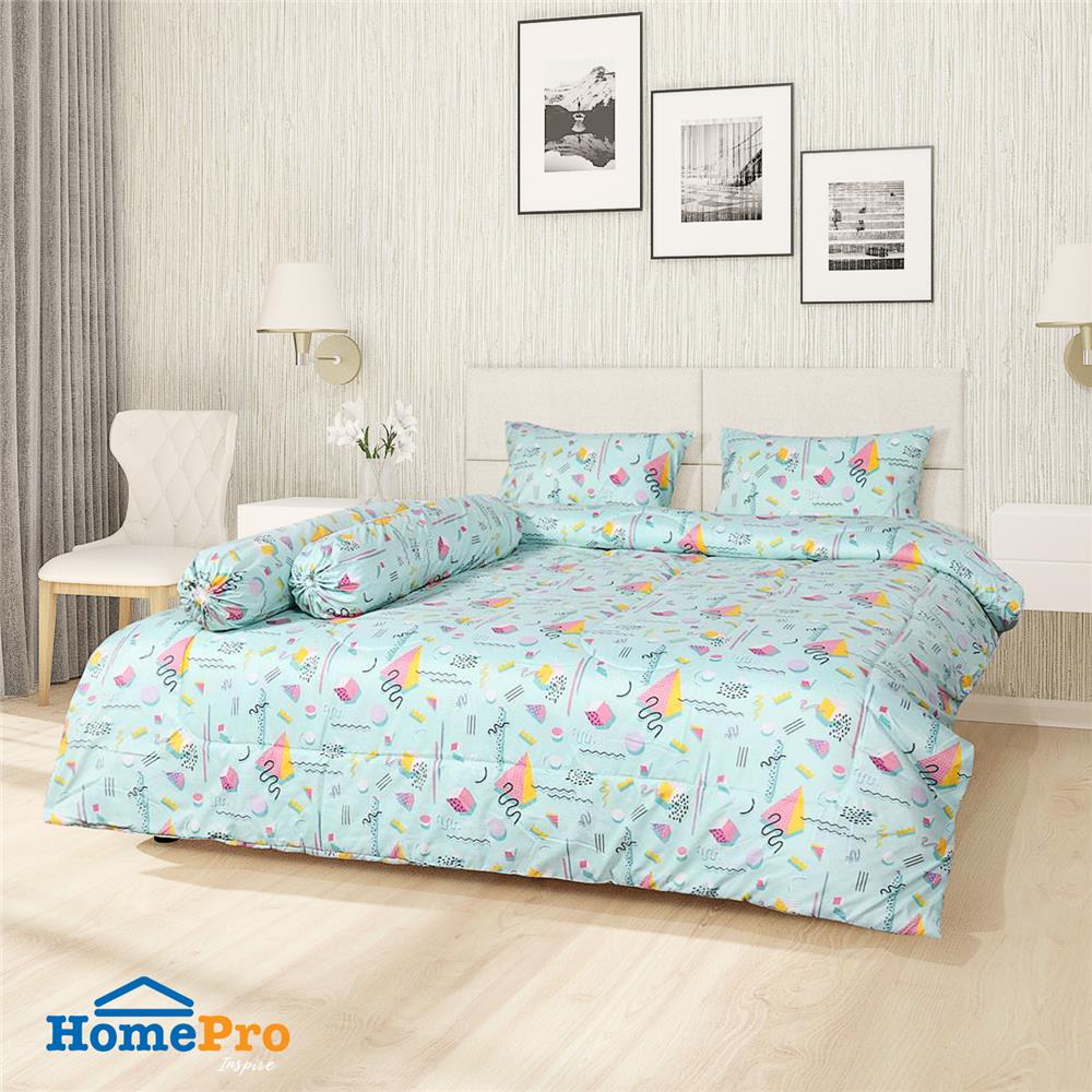 ชุดผ้าปูที่นอน 5 ฟุต 6 ชิ้น ME LIVING MERFIE MULTICOLOR