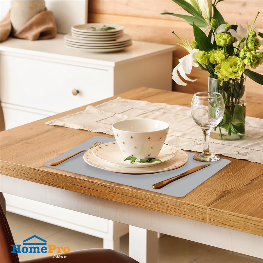 แผ่นรองจาน PP KECH RUBBER BACKING สีเทา