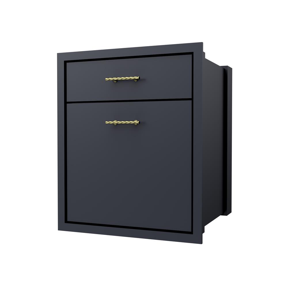 ตู้ลิ้นชัก 2 ชั้น JUPITER GREY GLORY 52x63 ซม. สีเทา