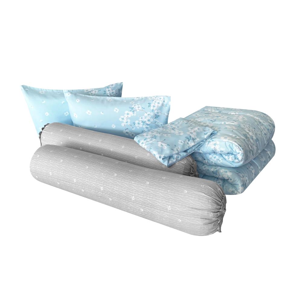 ชุดผ้าปูที่นอน 5 ฟุต 6 ชิ้น STEVENS SOFTEX สี DR13