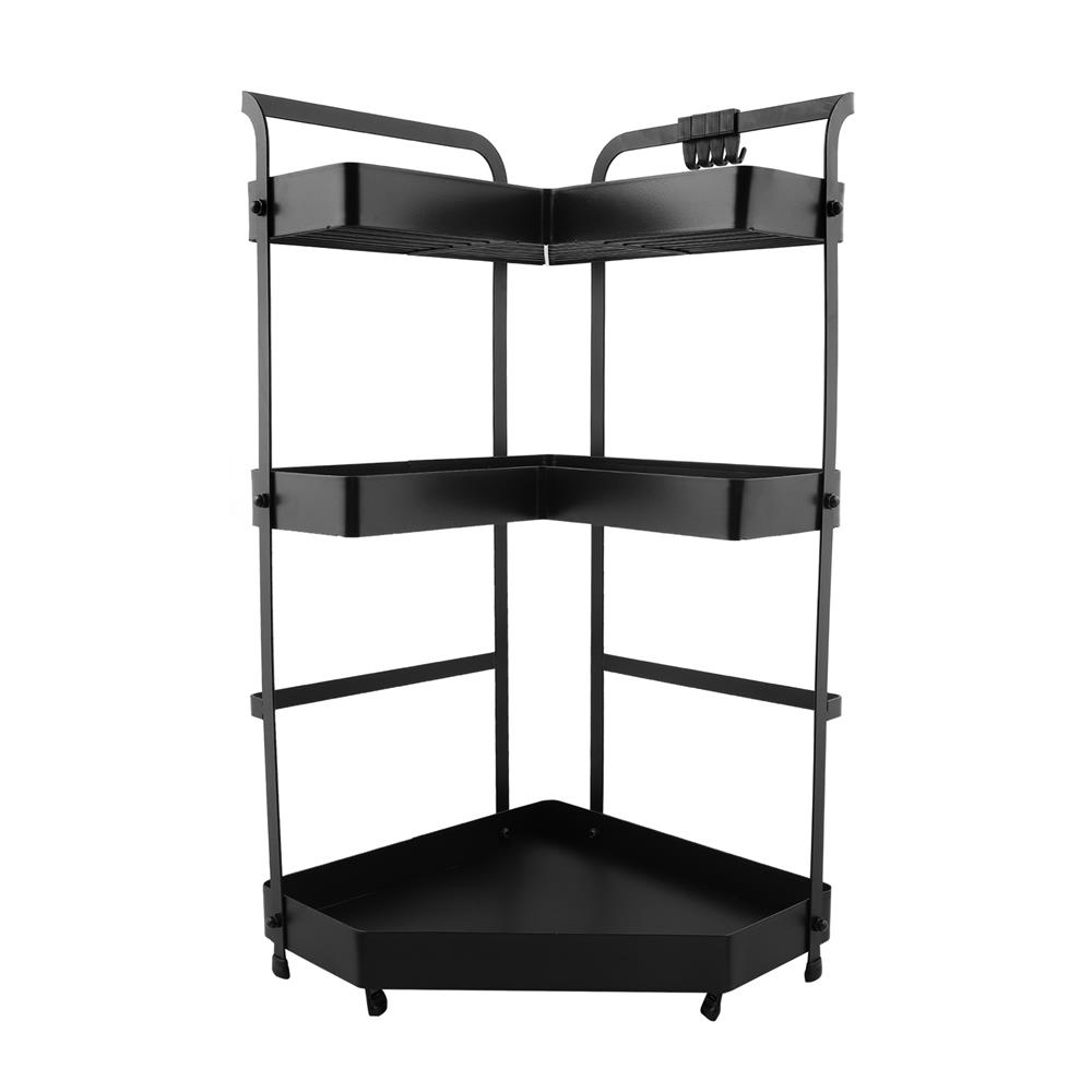 ชั้นเข้ามุม 3 ชั้น KECH MODISH สีดำ