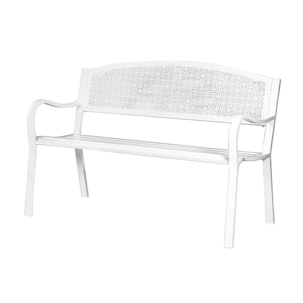 ม้านั่งสนาม SPRING PEARLA สีขาว