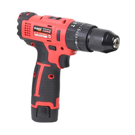 สว่านกระแทกไร้สาย (พร้อมแบตเตอรี่) EUROX 12V. II 12 โวลต์