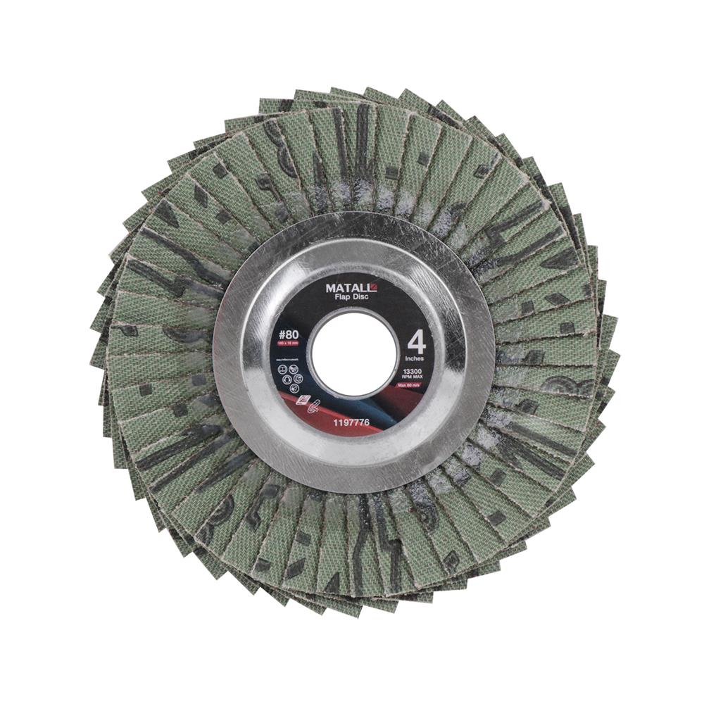 ผ้าทรายซ้อนหลังอ่อน MATALL 4 นิ้ว เบอร์ 80 แพ็ก 2 ชิ้น