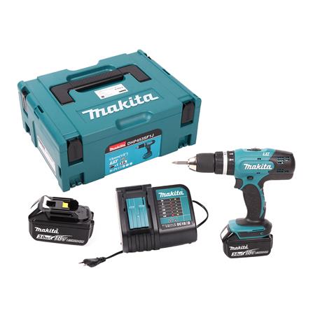 สว่านกระแทกไร้สาย (พร้อมแบตเตอรี่) MAKITA M011-DHP453SF1J 1/2 นิ้ว 18 โวลต์
