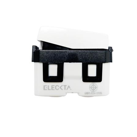 สวิตช์ 2 ทาง 1 ช่อง ELECKTA BASIC สีขาว