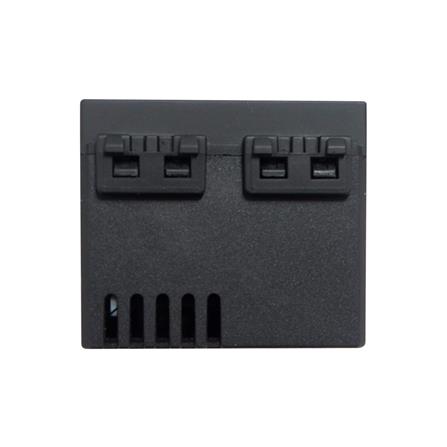 เต้ารับ USB 1 ช่อง + TYPE C 1 ช่อง ELECKTA BASIC สีดำ