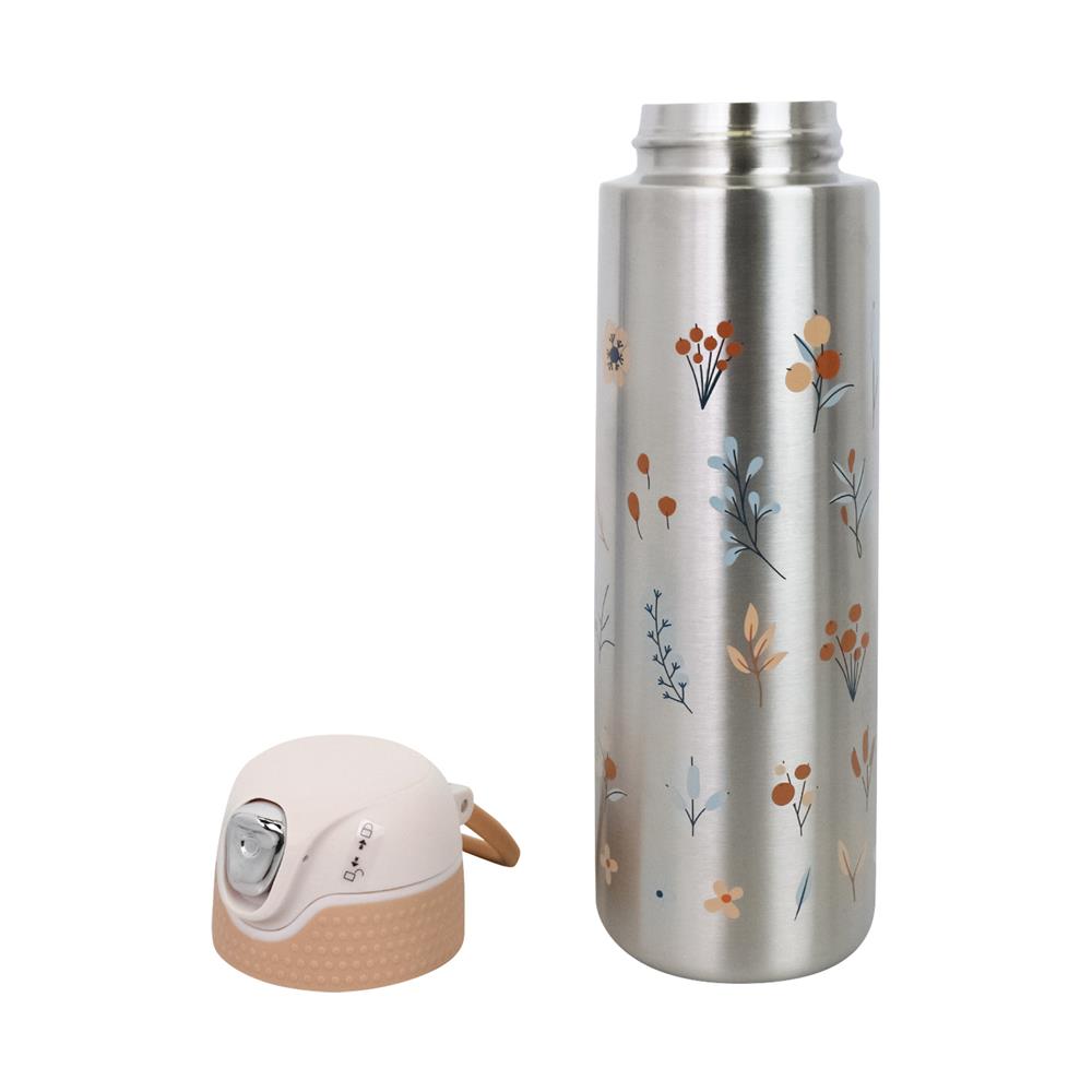 กระติกสุญญากาศ KECH SAFE LOCK LEAF 0.42 ลิตร สีชมพู