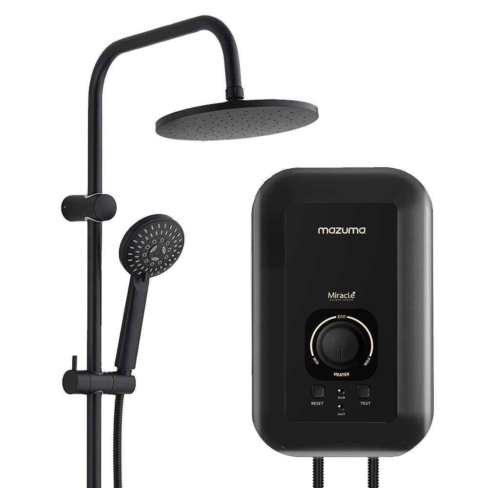 เครื่องทำน้ำอุ่น MAZUMA MIRACLE SATIN 5500 วัตต์ สีดำ