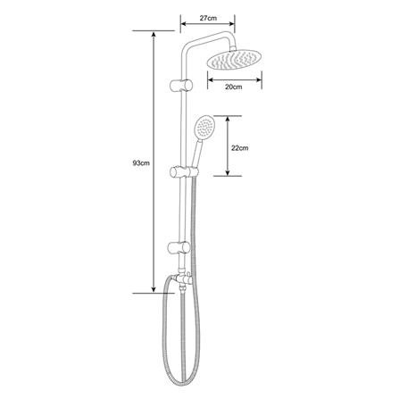 ฝักบัว RAIN SHOWER RASLAND SUPREME304