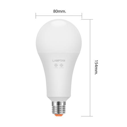 หลอด LED LAMPTAN A80 BULB GLOSS 22 วัตต์ WARM WHITE E27