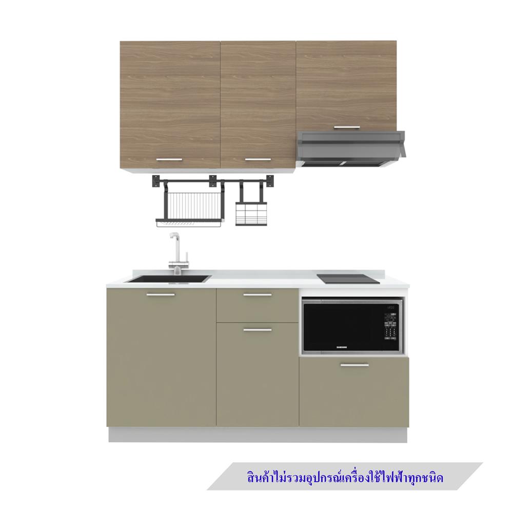 ครัวไม้สำเร็จ STARMARK CONTE 166_L ท็อปขาว