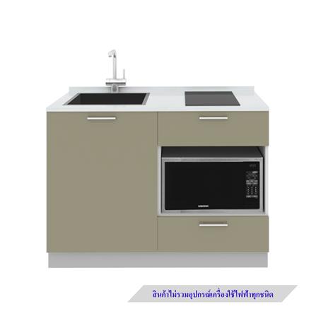 ครัวไม้สำเร็จ STARMARK CONTEBASE121L ท็อปขาว