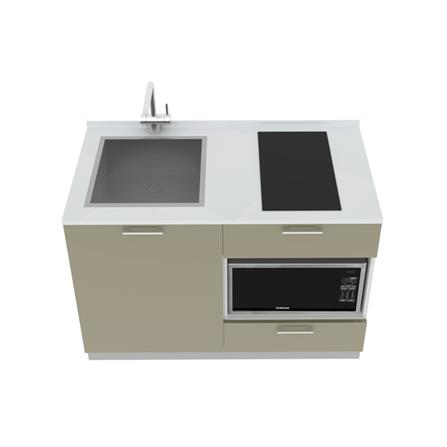 ครัวไม้สำเร็จ STARMARK CONTEBASE121L ท็อปขาว