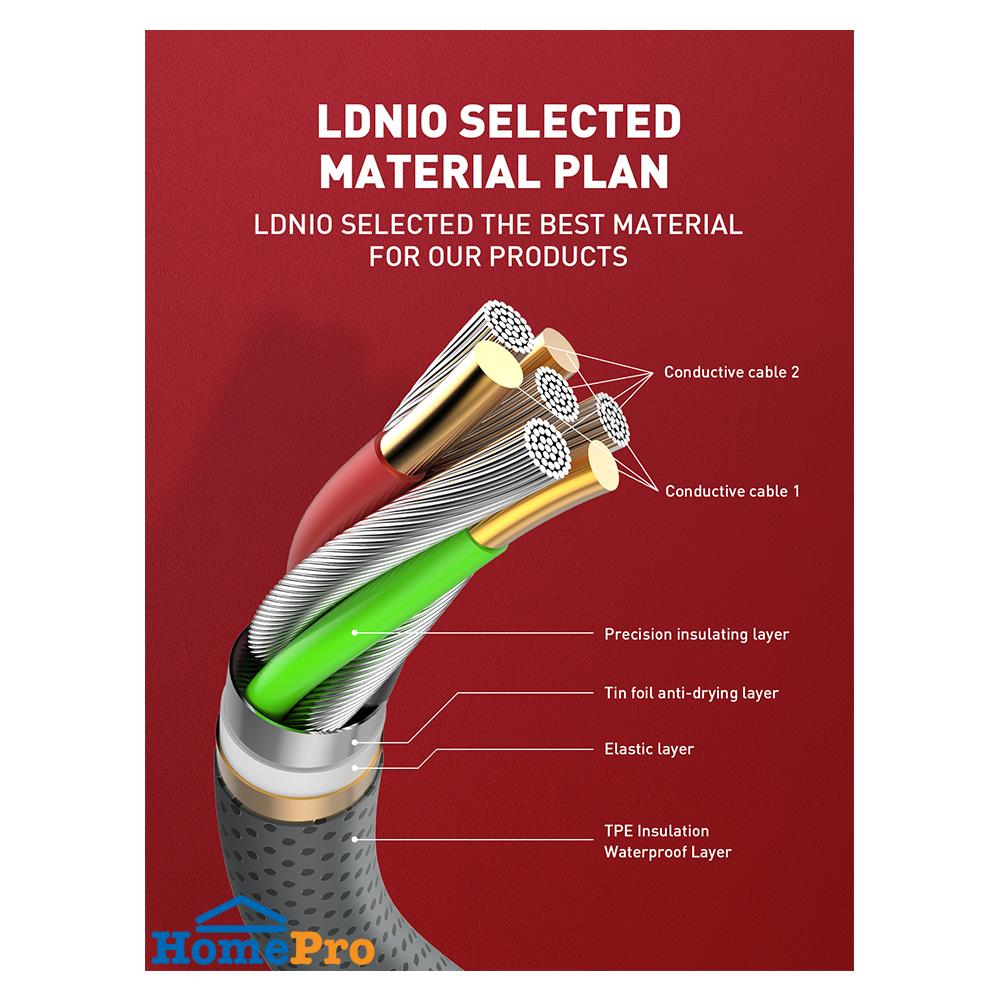 สายชาร์จ USB to C LDNIO LS442 2 เมตร