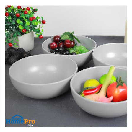 ชุดชามเซรามิก 7.5 นิ้ว KECH LANZO GRAY 4 ใบ