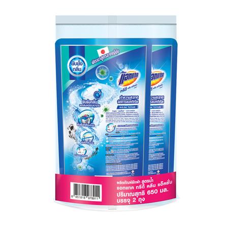 รีฟิลน้ำยาซักผ้า ATTACK 3D CLEAN ACTION 650 มล. 1 แถม 1