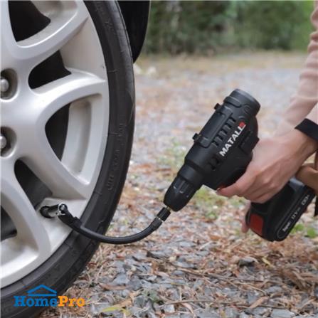 เครื่องสูบลมไฟฟ้าไร้สาย MATALL 12 โวลต์