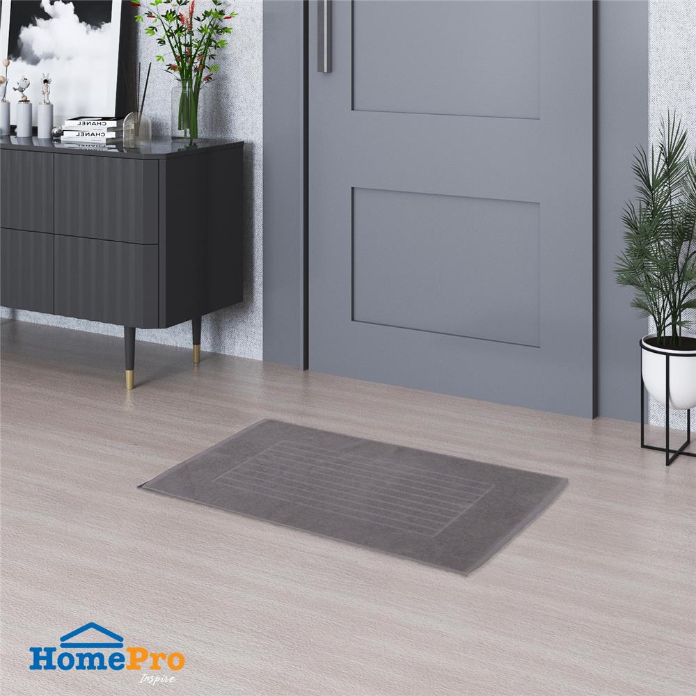 พรมขนหนู HOME LIVING STYLE IVY 17X28 นิ้ว สีเทา