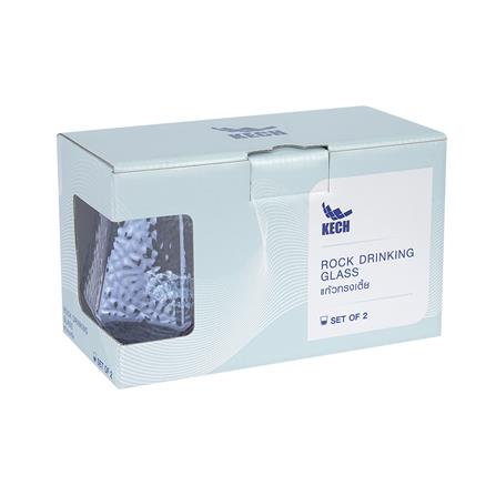 แก้วน้ำ 330ml KECH ANGLE BLUE SAND แพ็ก 2 ใบ
