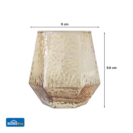 แก้วน้ำ 330ml KECH ANGLE BROWN SAND แพ็ก 2 ใบ