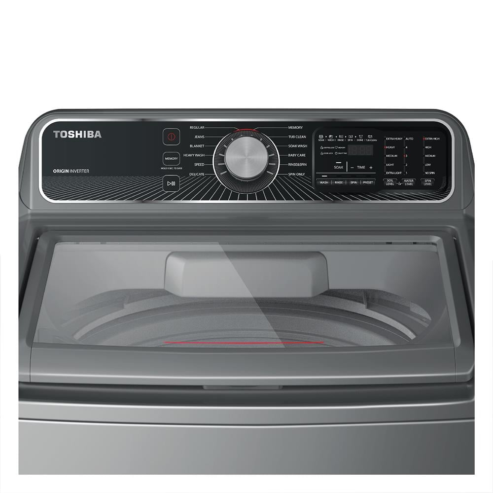 เครื่องซักผ้าฝาบน TOSHIBA AW-DM2000NT 19 กก. อินเวอร์เตอร์ สีเงิน