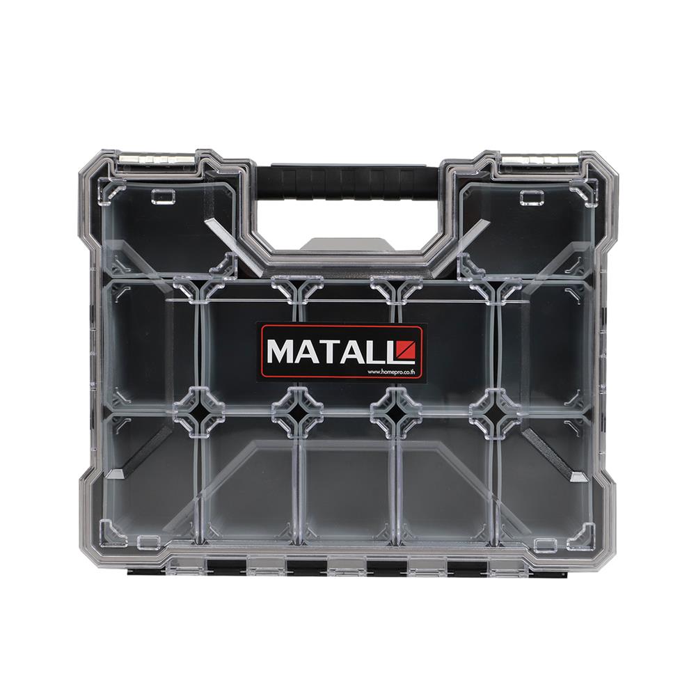 กล่องเครื่องมือ DIY MATALL HL3086-E 12 ช่อง สีเทา