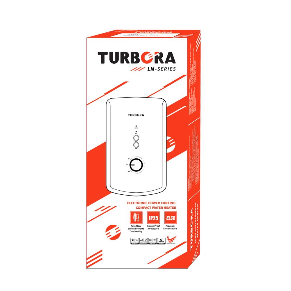 เครื่องทำน้ำอุ่น TURBORA LN-35E WH 3500 วัตต์ สีขาว