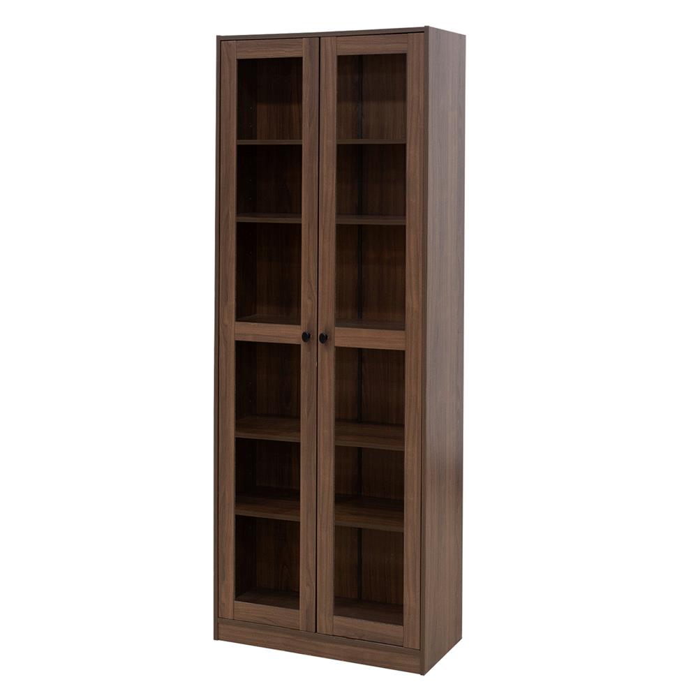 ตู้โชว์บานกระจก FURDINI CARA สีวอลนัท