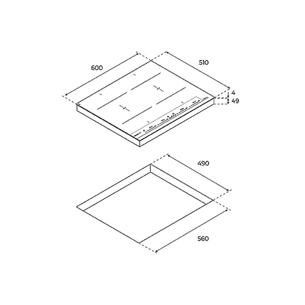 เตาฝังเซรามิก TEKA IBF 64-G1 MSP BM 60 ซม.