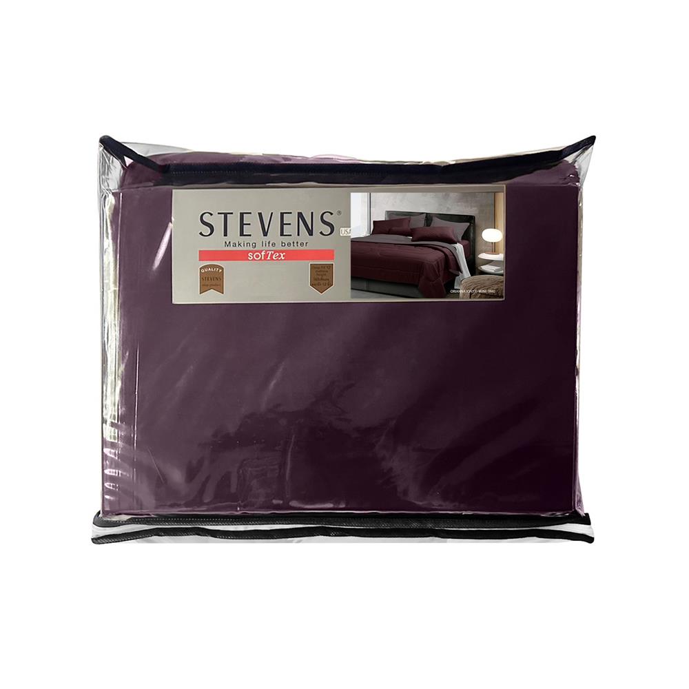 ชุดผ้าปูที่นอน 5 ฟุต 6 ชิ้น STEVENS SOFTEX ON13W6