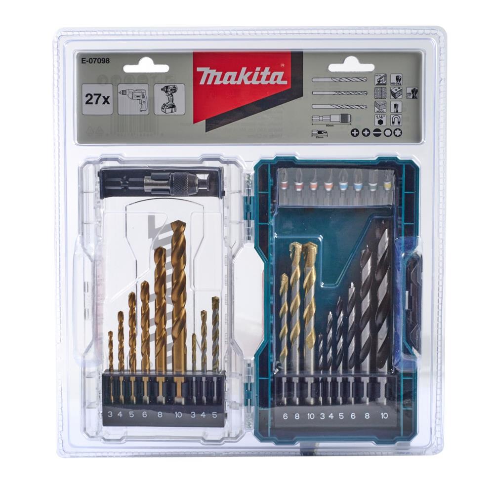 ชุดดอกเจาะสว่าน MAKITA E-07098 27 ชิ้น