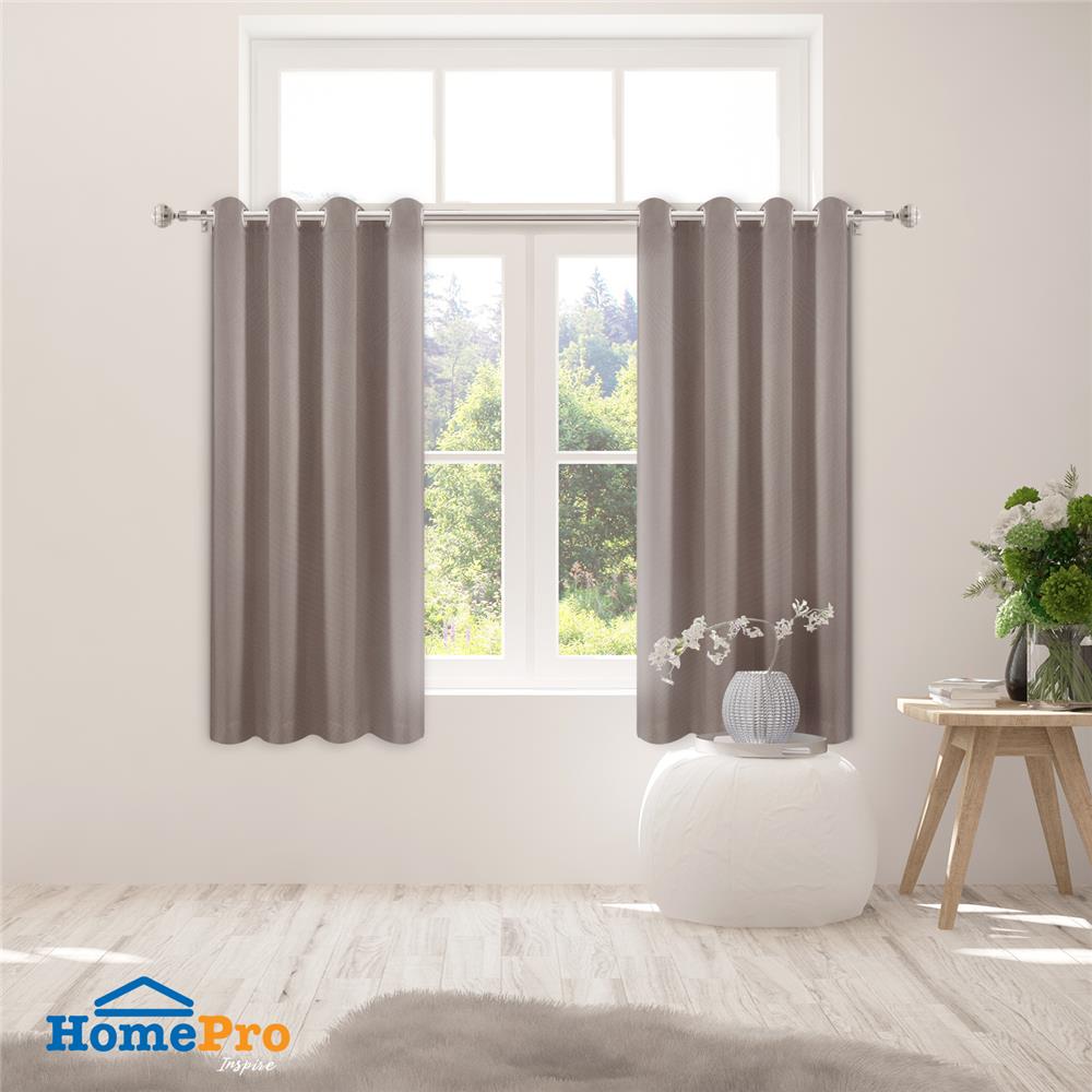 ผ้าม่าน EYELET ME LIVING CLARA UV 130X160 ซม. สีน้ำตาล