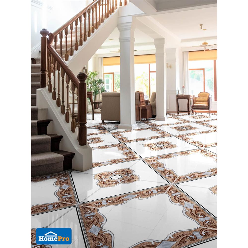 กระเบื้องพื้น 50X50 ซม. TARA กุญชร น้ำตาล A 1.5M2