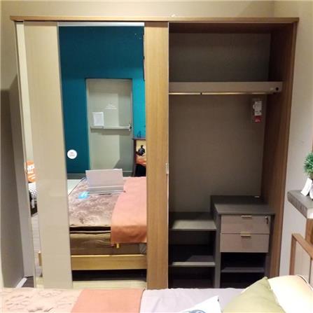 ชุดห้องนอน 5 ฟุต SB FURNITURE TAZZINA 59020330 สีไม้เข้มธรรมชาติ