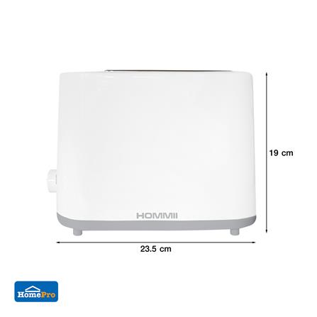 เครื่องปิ้งขนมปัง HOMMII TO-1912 สีขาว