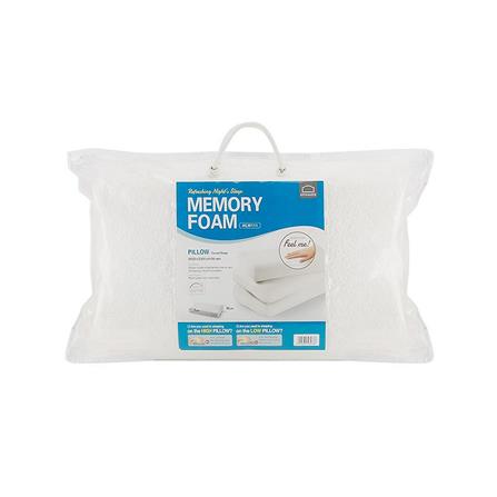 หมอนสุขภาพ MEMORY FOAM LOCKNLOCK HLW111 สีขาว