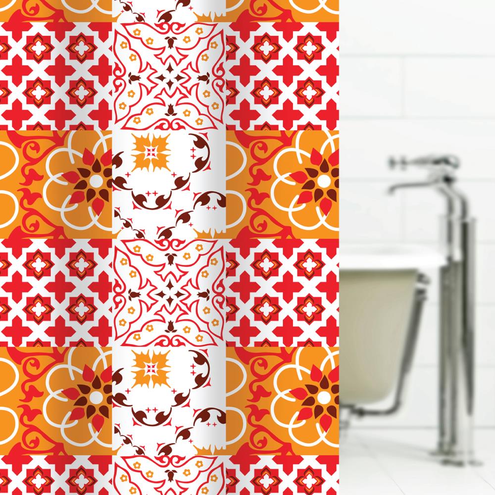 ม่านห้องน้ำ POLYESTER WSP SCP-23/A7198 180X180 ซม.