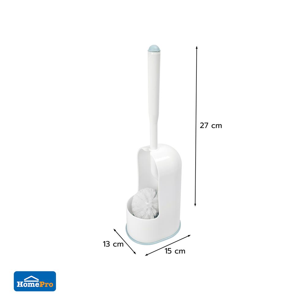 ชุดแปรงล้างสุขภัณฑ์พร้อมฐาน 2 IN 1 ACCO CORDY สีขาว/ฟ้า