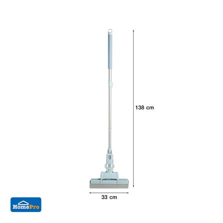 ไม้ม็อบฟองน้ำ PVA ด้ามปรับ ACCO CORDY 12 นิ้ว สีฟ้า/ขาว