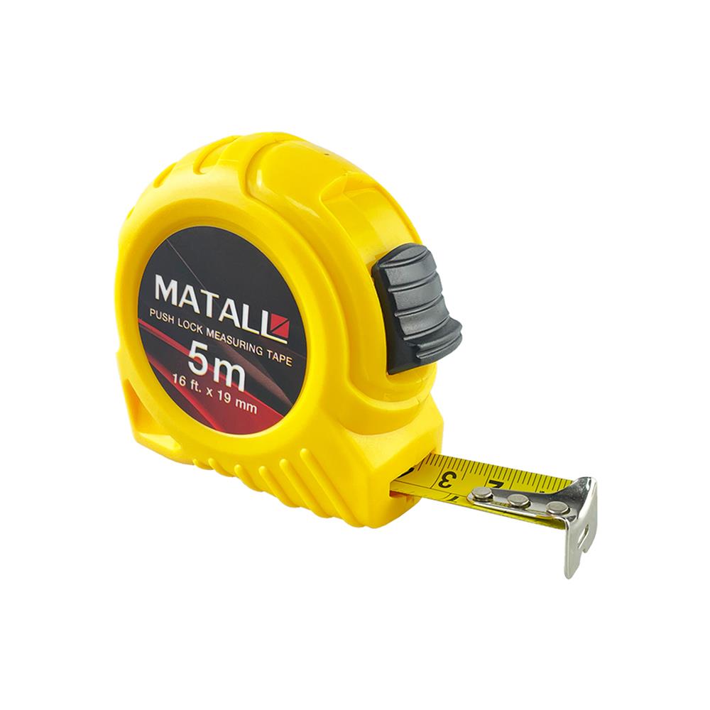 ตลับเมตรพลาสติก พร้อมตัวล็อก MATALL 5 ม.
