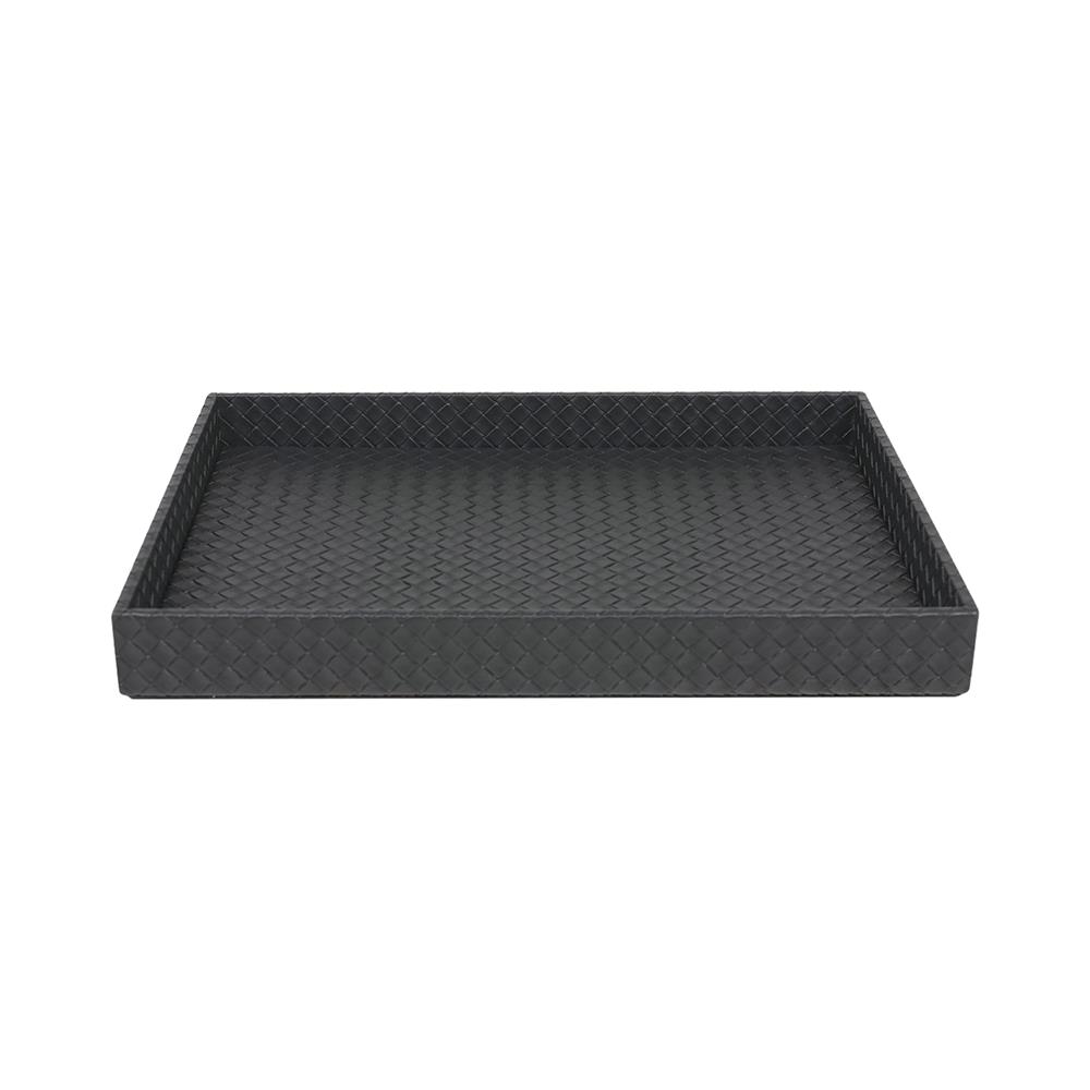 ถาด PVC KECH WEAVE L 35x25x3.5ซม. สีดำ