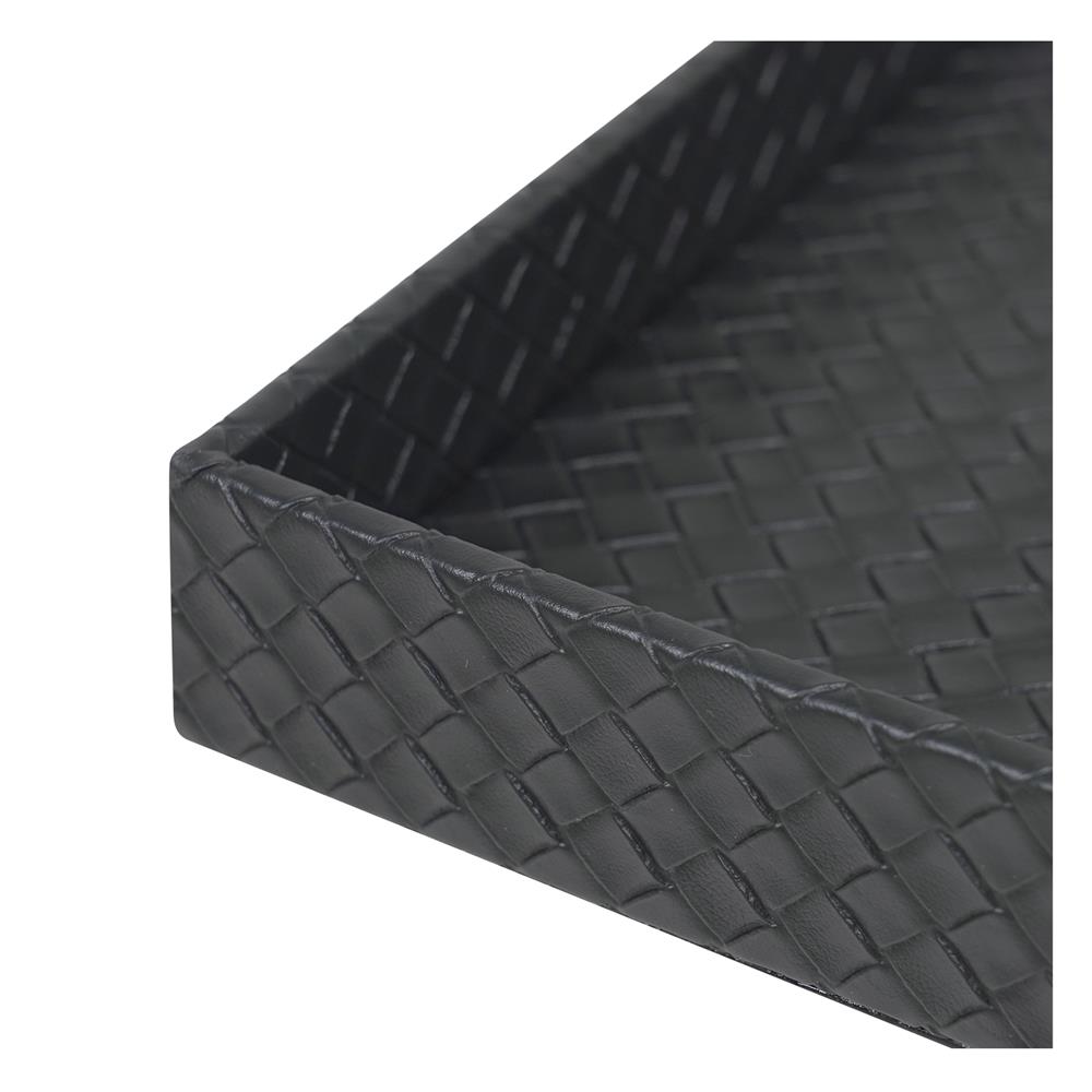 ถาด PVC KECH WEAVE L 35x25x3.5ซม. สีดำ