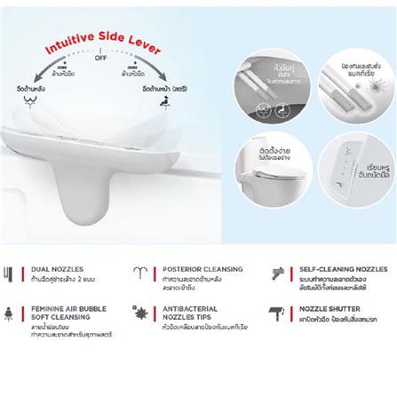 ฝารองนั่งอัตโนมัติ AMERICAN STANDARD 1007372080 สีขาว