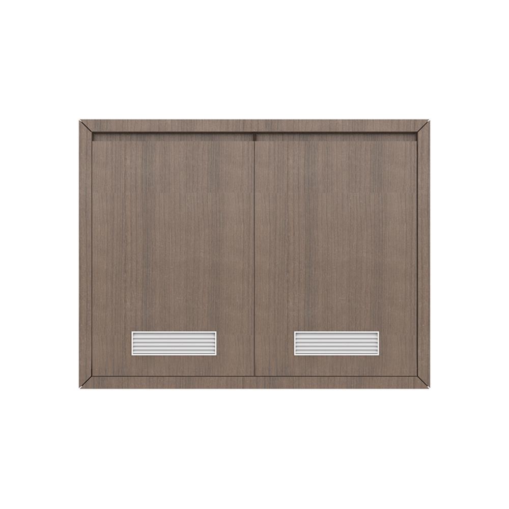 บานซิงค์คู่ช่องระบายอากาศ STARMARK MATTE 80x60 ซม. สี RICH WALNUT