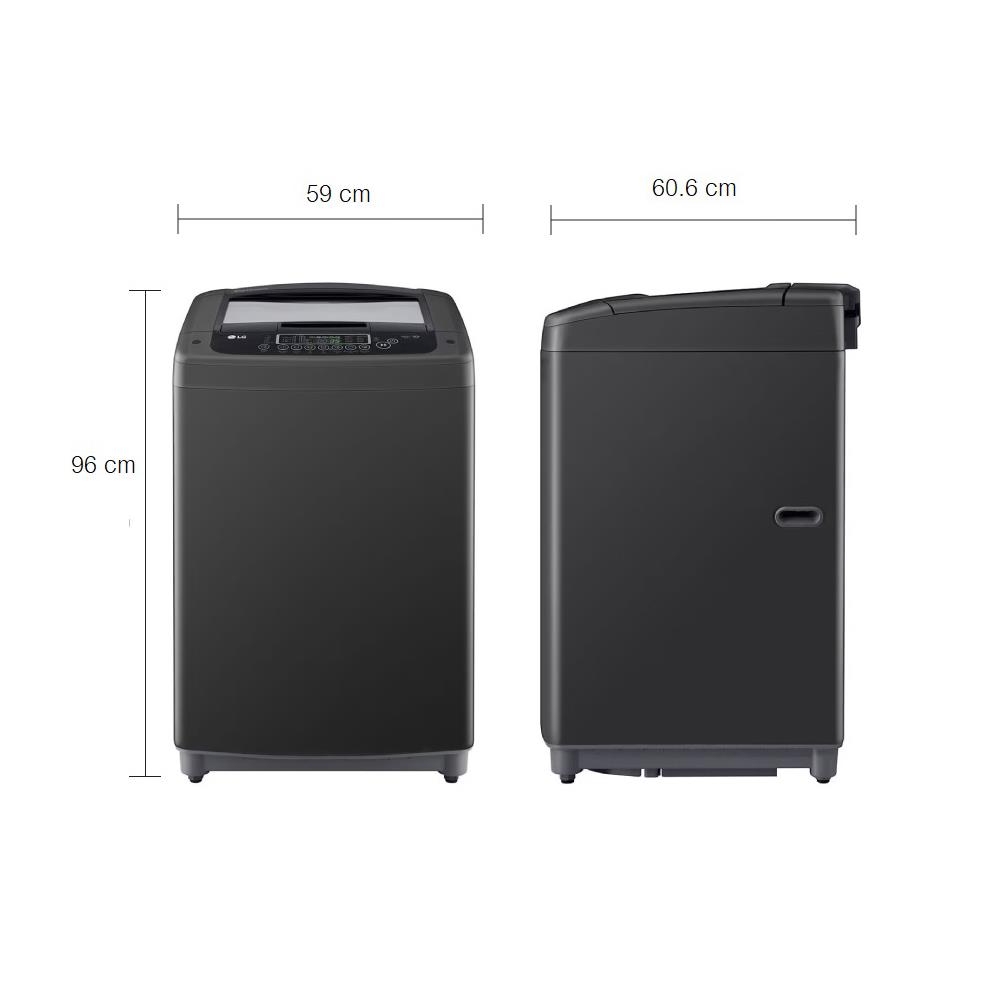 เครื่องซักผ้าฝาบน LG T2312VSPB 12 กก. อินเวอร์เตอร์ สีดำ