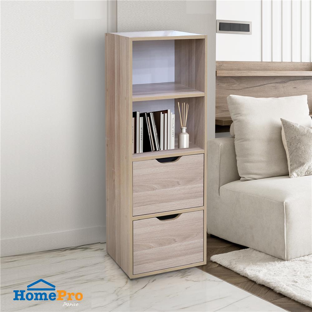 ตู้บานผสม 4 ช่อง FURDINI SAKI สีไวท์โอ๊ค/ขาว