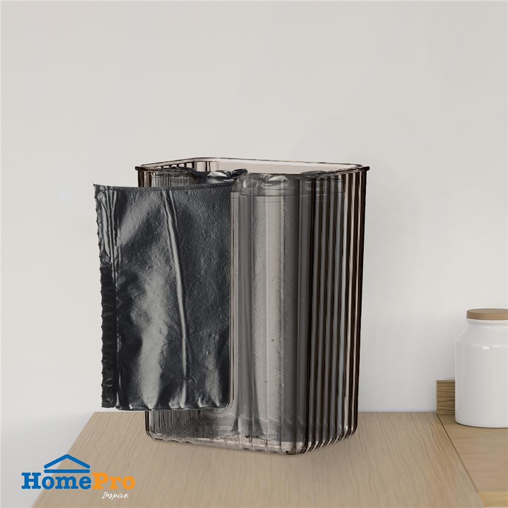 อุปกรณ์จัดเก็บถุงขยะทรงเหลี่ยม ACCO KLEAR สีเทา/ใส