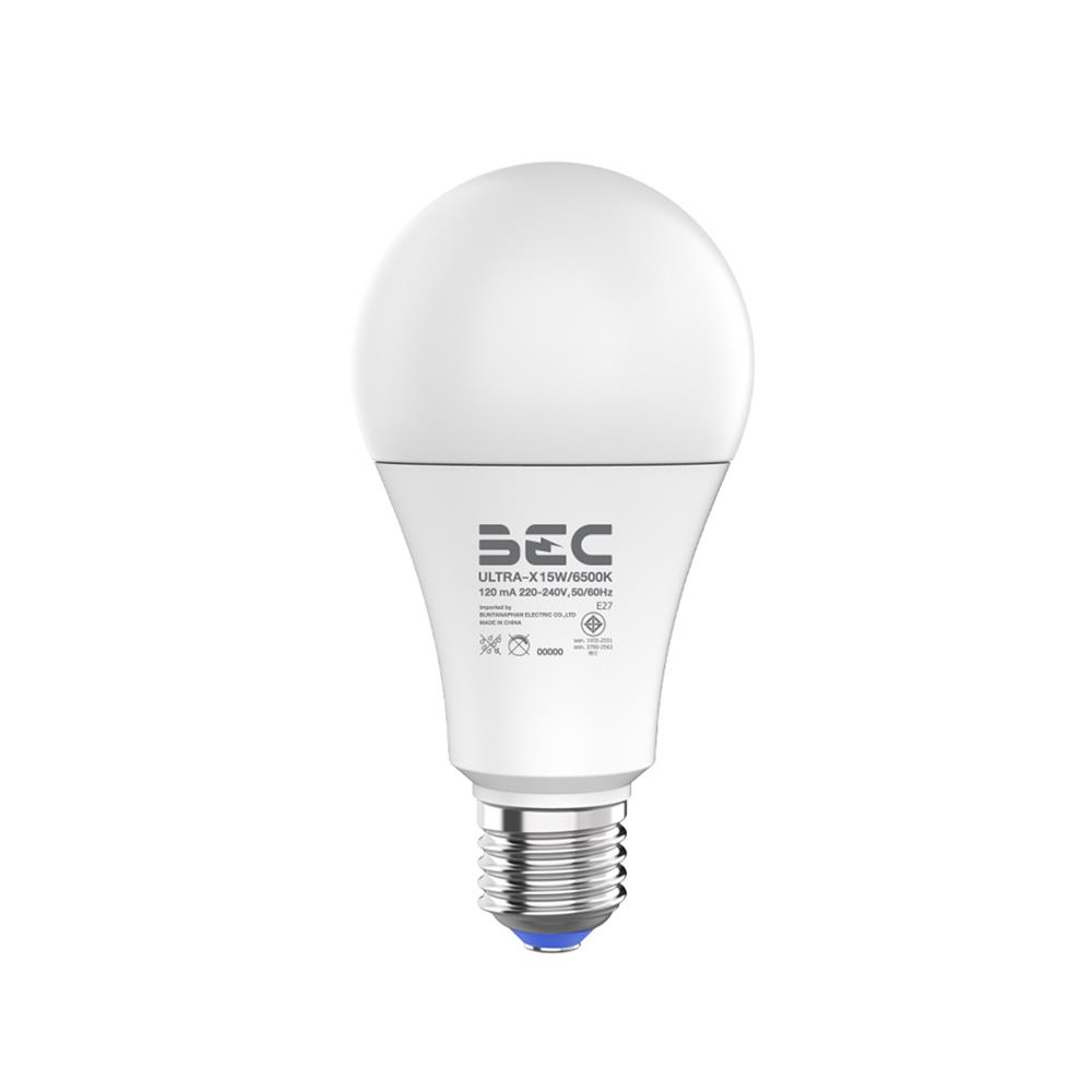 หลอด LED BEC ULTRA-X 15 วัตต์ DAYLIGHT E27